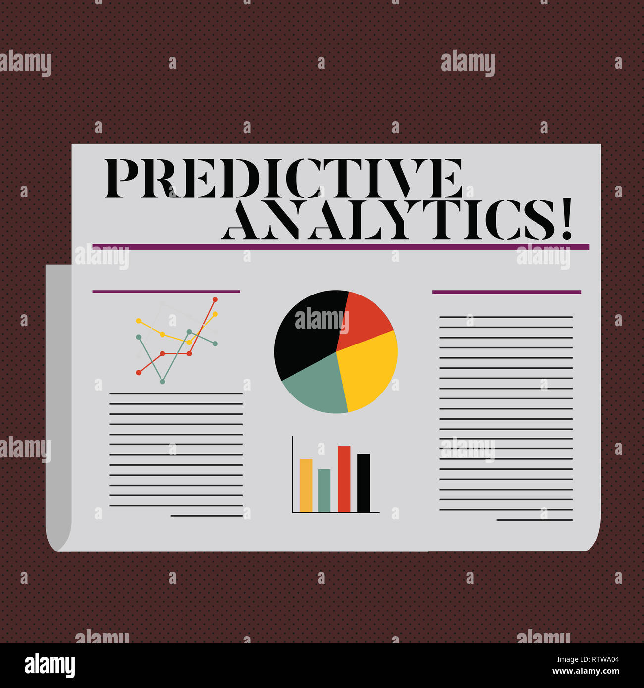Word writing text Predictive Analytics. Business concept for Method to ...