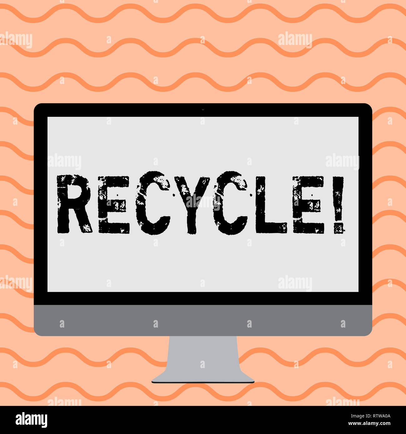 Writing note showing Recycle. Business photo showcasing Converting ...