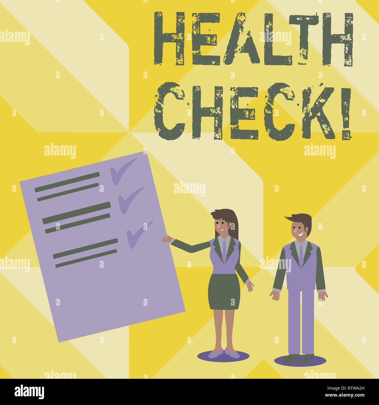 Handwriting text writing Health Check. Concept meaning Medical ...