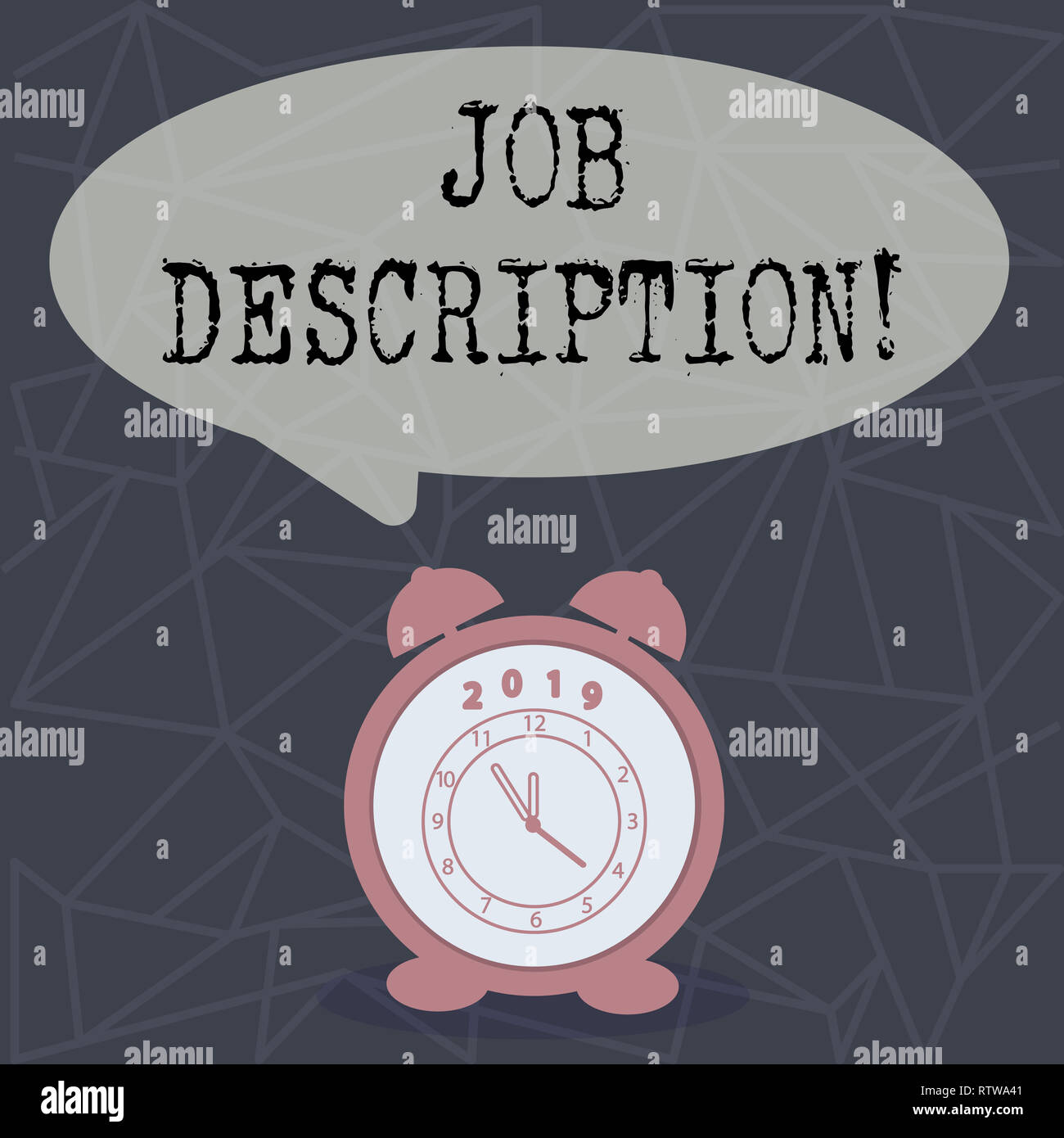 Text sign showing Job Description. Conceptual photo Document that ...