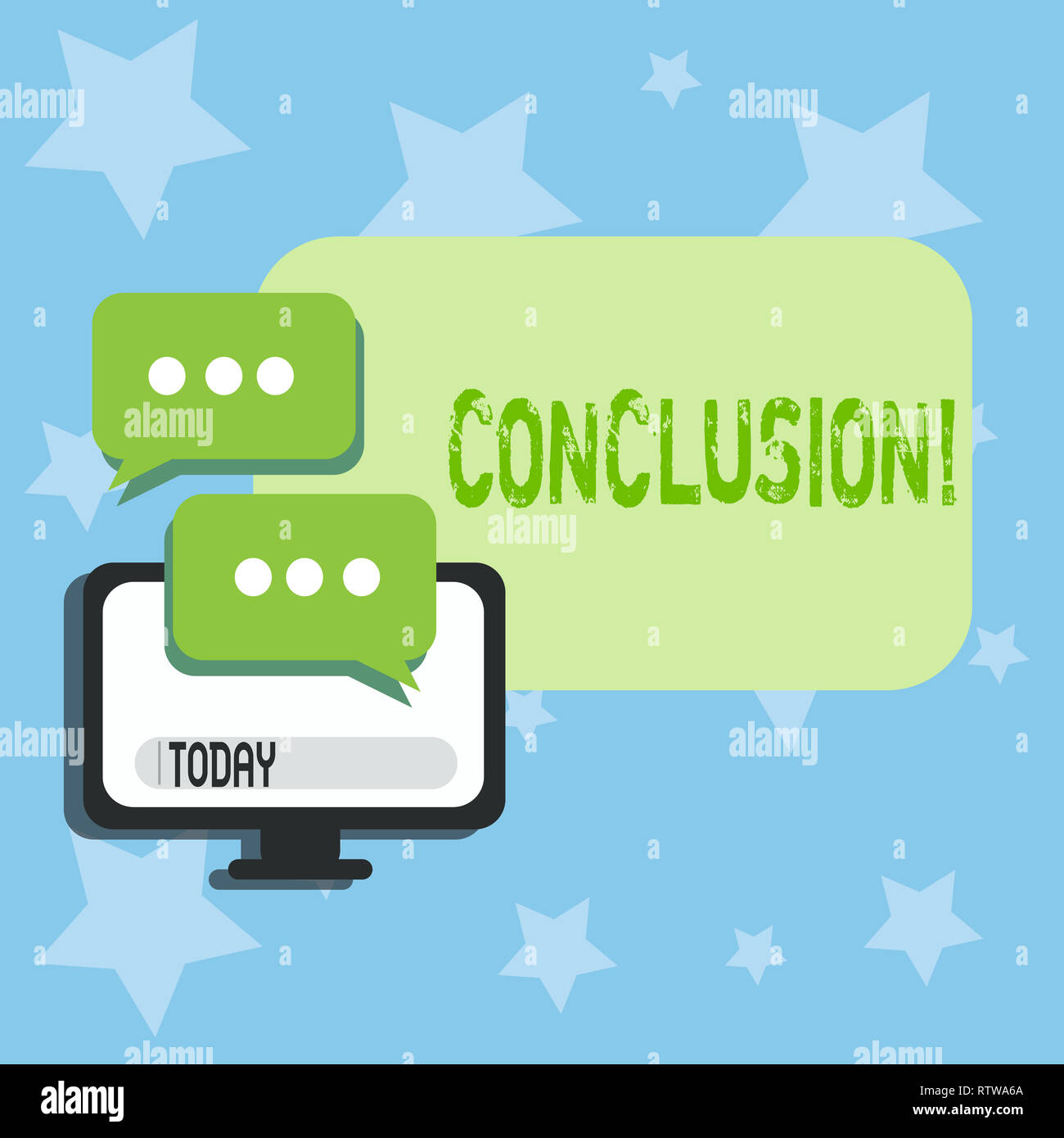 Conceptual hand writing showing Conclusion. Business photo text Ending ...