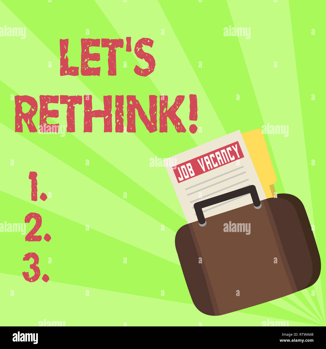 Handwriting text Let S Rethink. Concept meaning Give showing time to ... Handwriting text Let S Rethink. Concept meaning Give showing time to ...