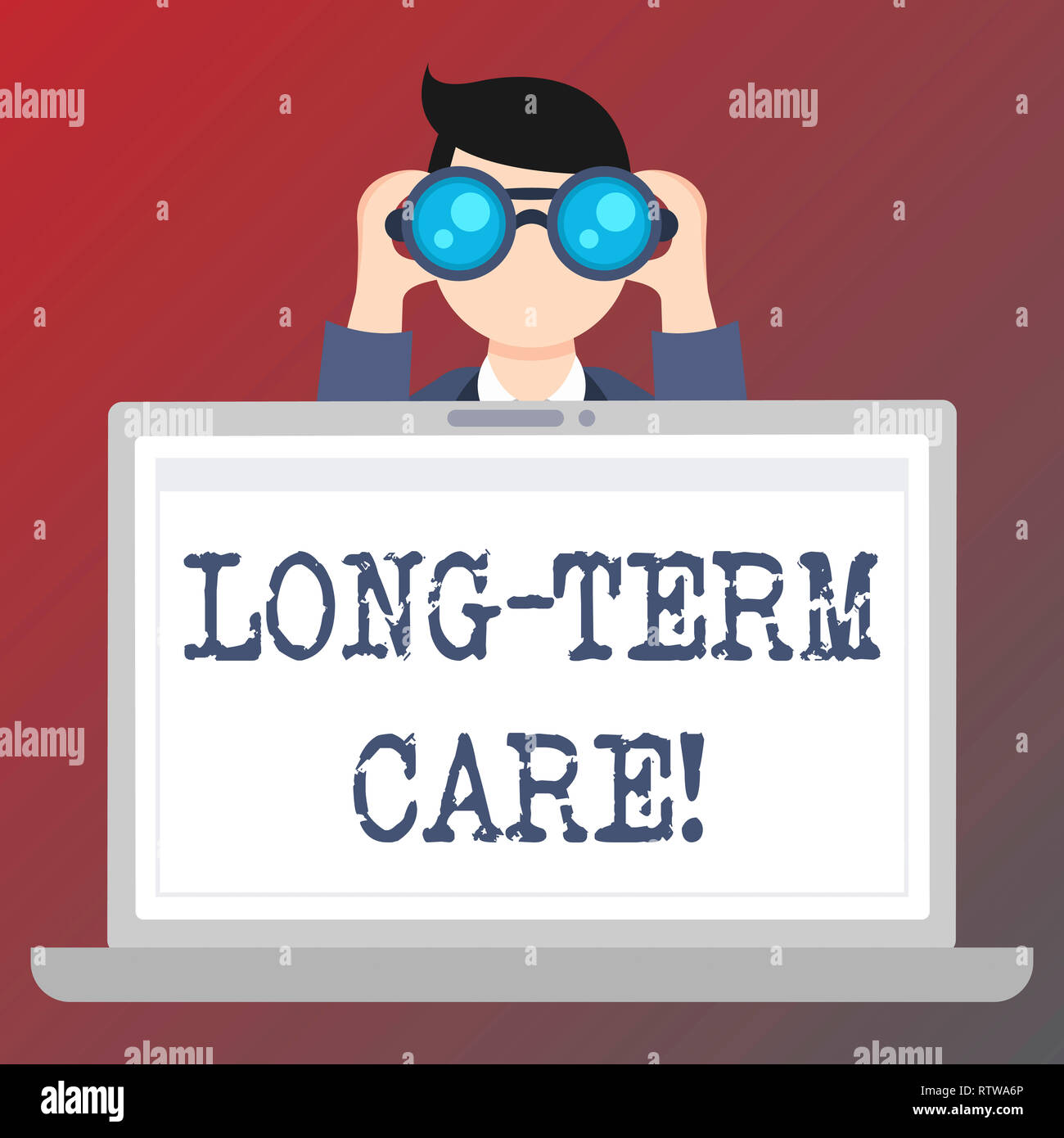 Handwriting text writing Long Term Care. Concept meaning Adult medical ...