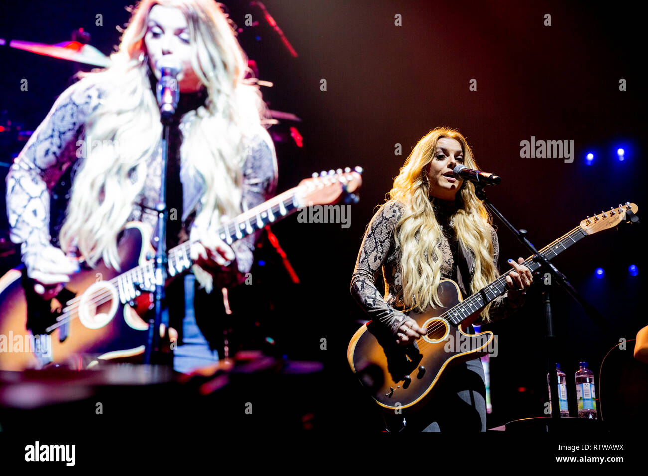 Berlin, Germany. 02nd Mar, 2019. Lindsay Ell, country singer, performs ...
