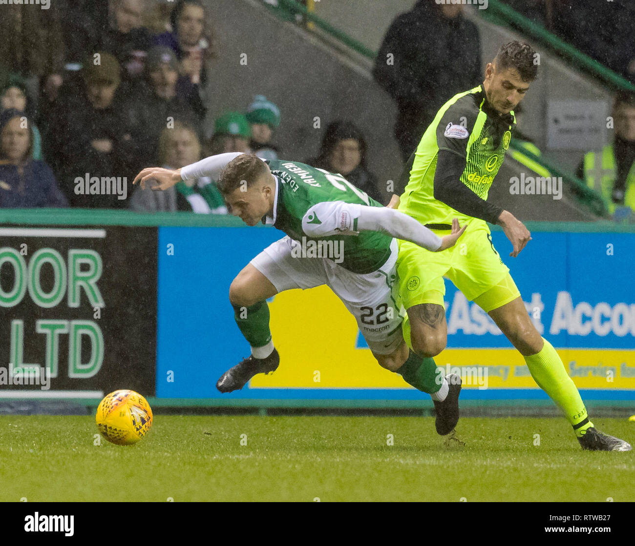 Easter Road, Edinburgh, UK. 2nd Mar, 2019. Scottish Cup quarter final ...
