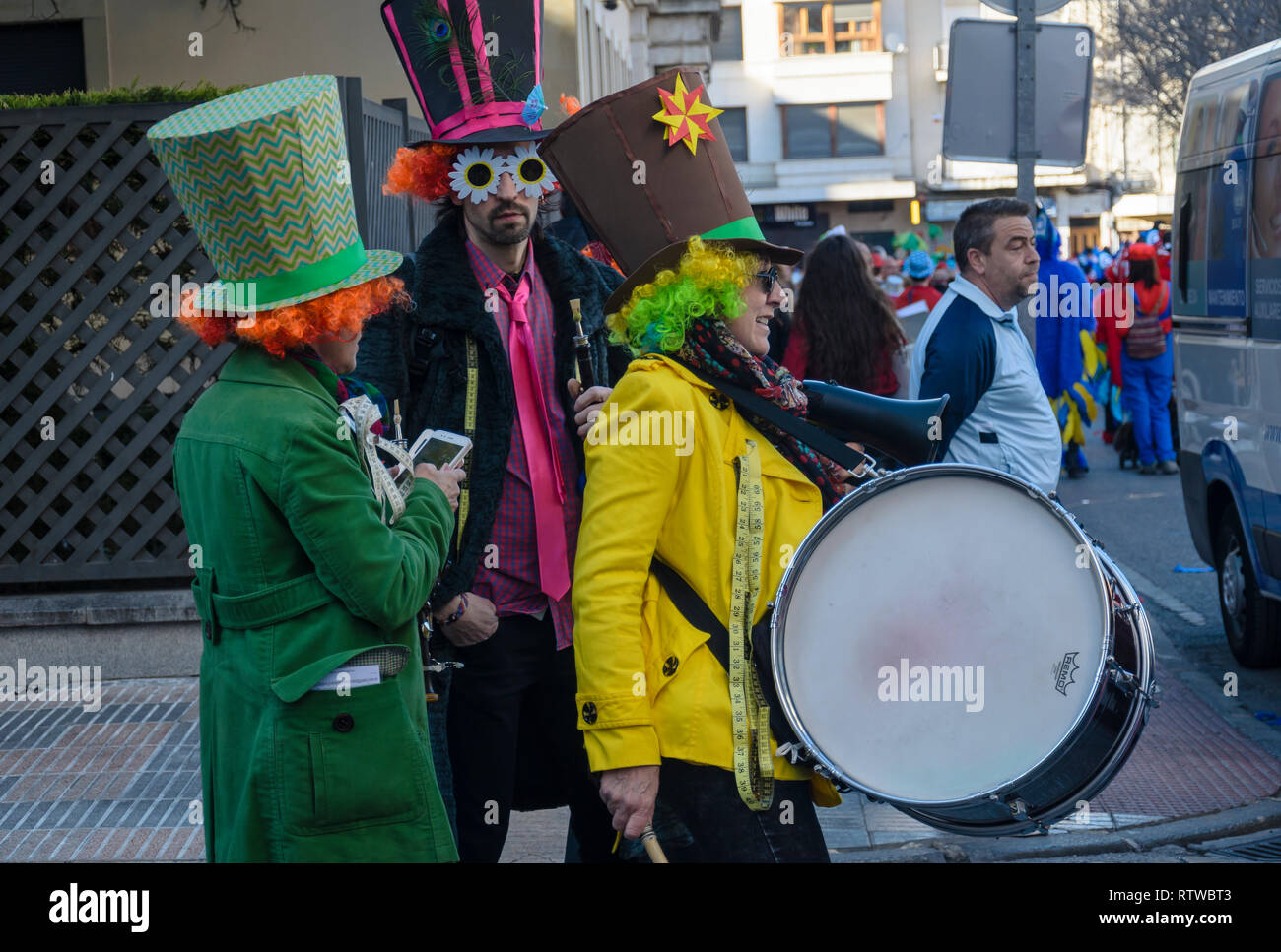 Cuenca, Spain.2nd March, 2019. Cuenca carnaval festivities with ...