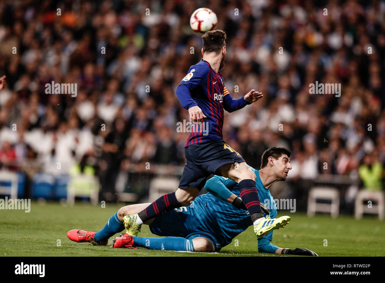 Santiago Bernabeu, Madrid, Spain. 2nd Mar, 2019. La Liga football, Real ...