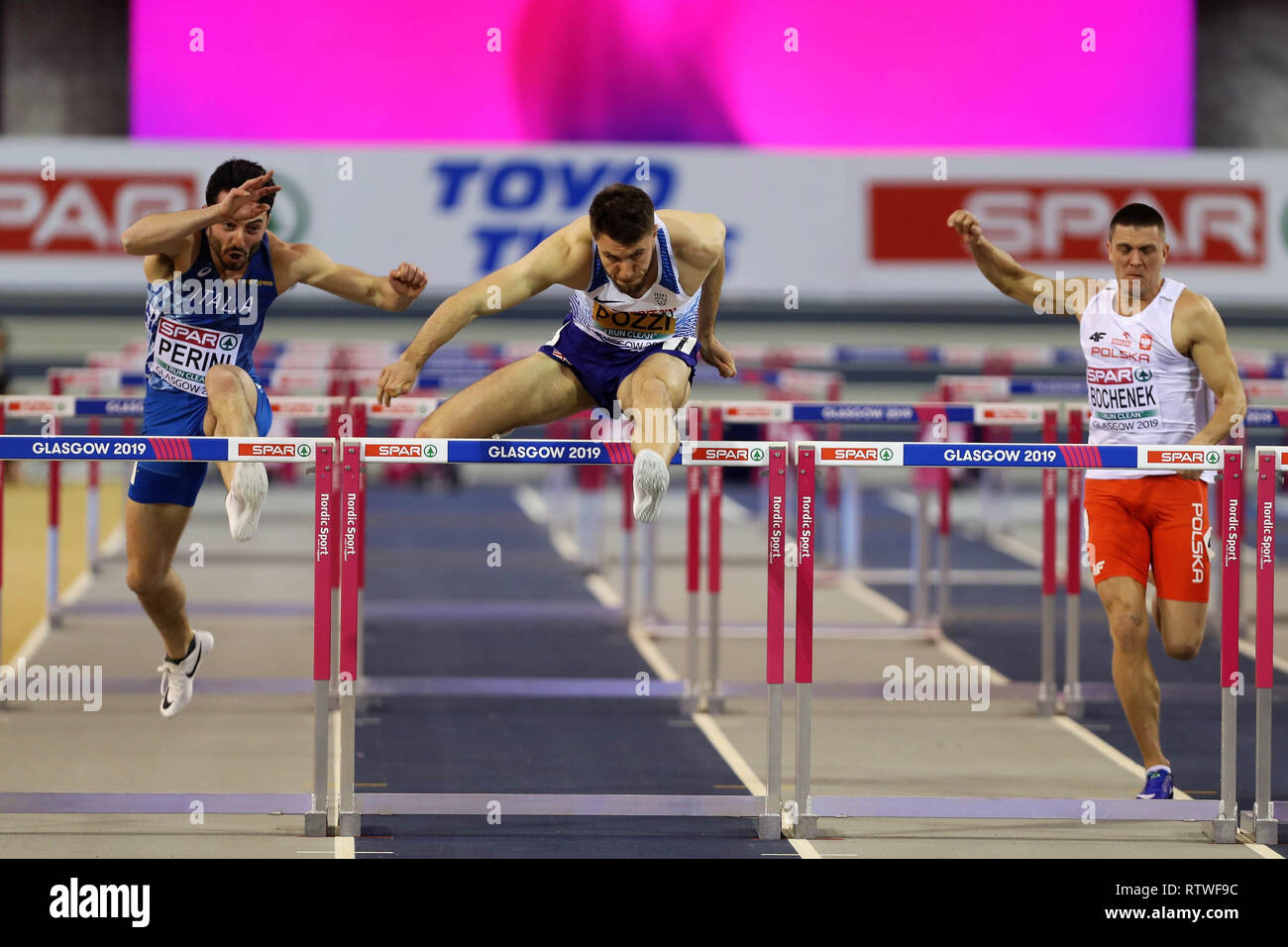 Lorenzo Perini of Italy , Andy Pozzi of Great Britain and Dominik ...