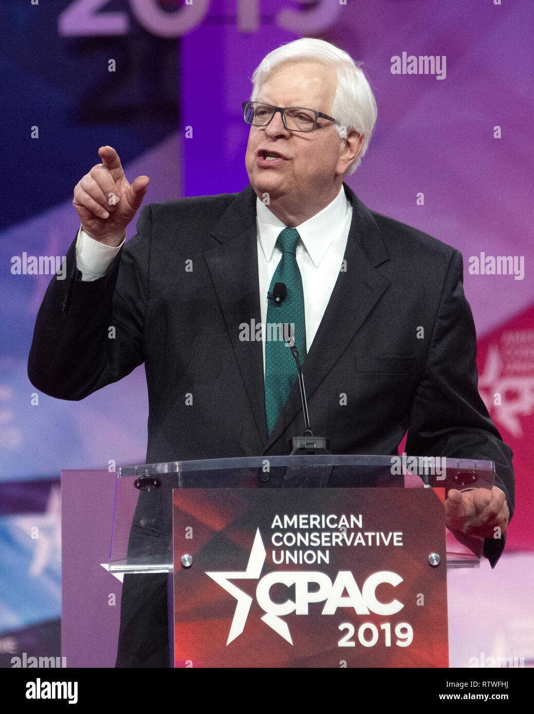 American radio host Dennis Prager speaks at the Conservative Political ...