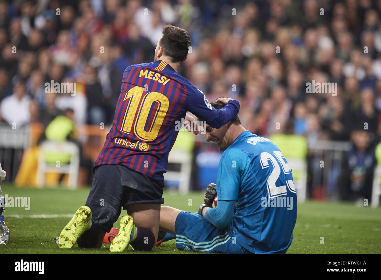 Madrid, Madrid, Spain. 2nd Mar, 2019. Thibaut Courtois (goalkeeper ...
