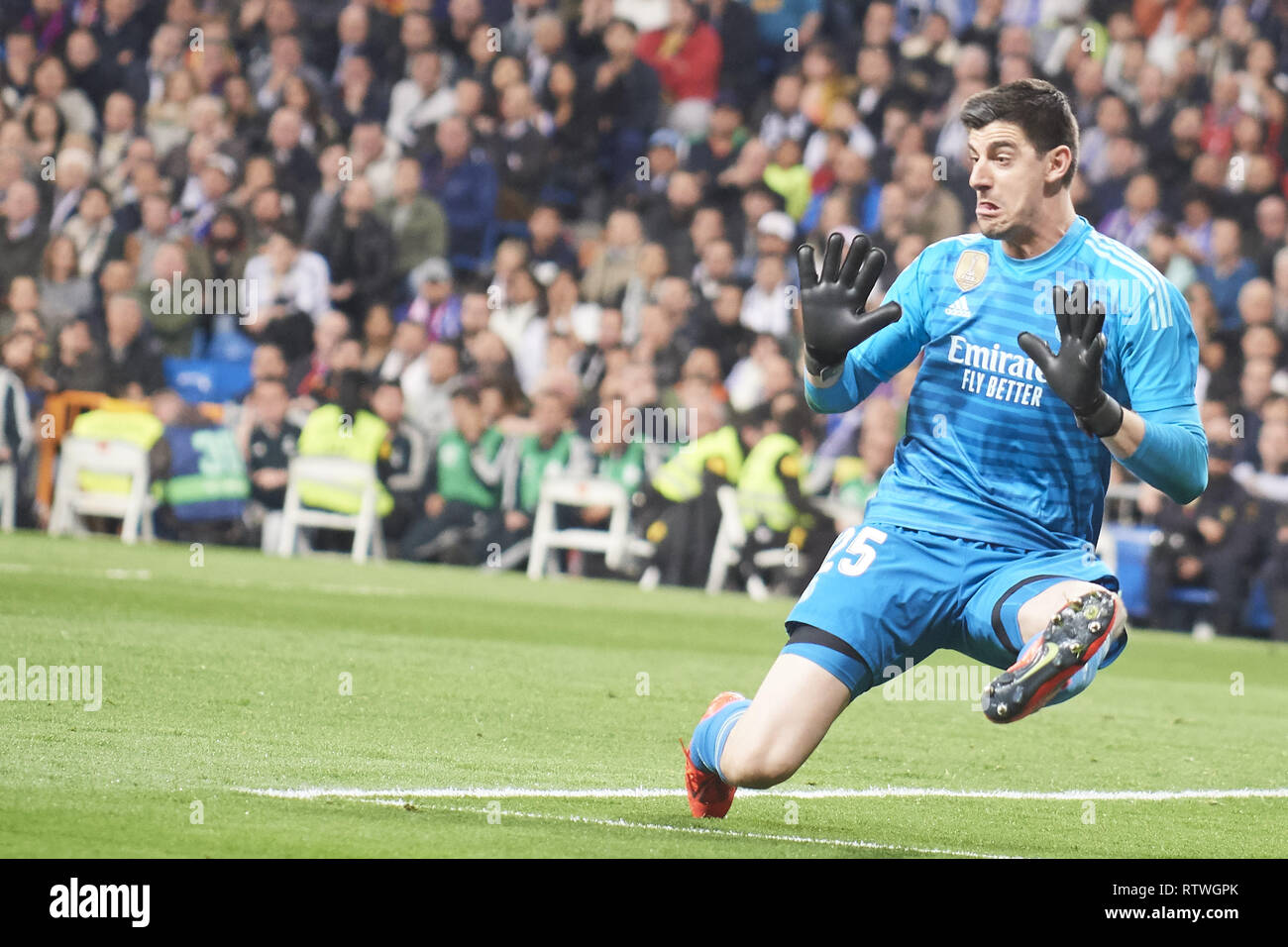 Madrid, Madrid, Spain. 2nd Mar, 2019. Thibaut Courtois (goalkeeper ...