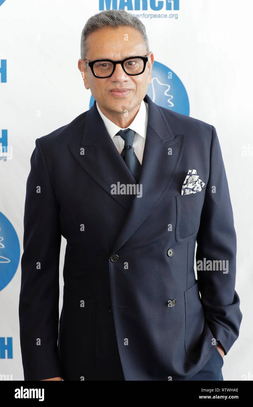 United Nations, New York, USA, March 01, 2019 - Indian-American fashion ...