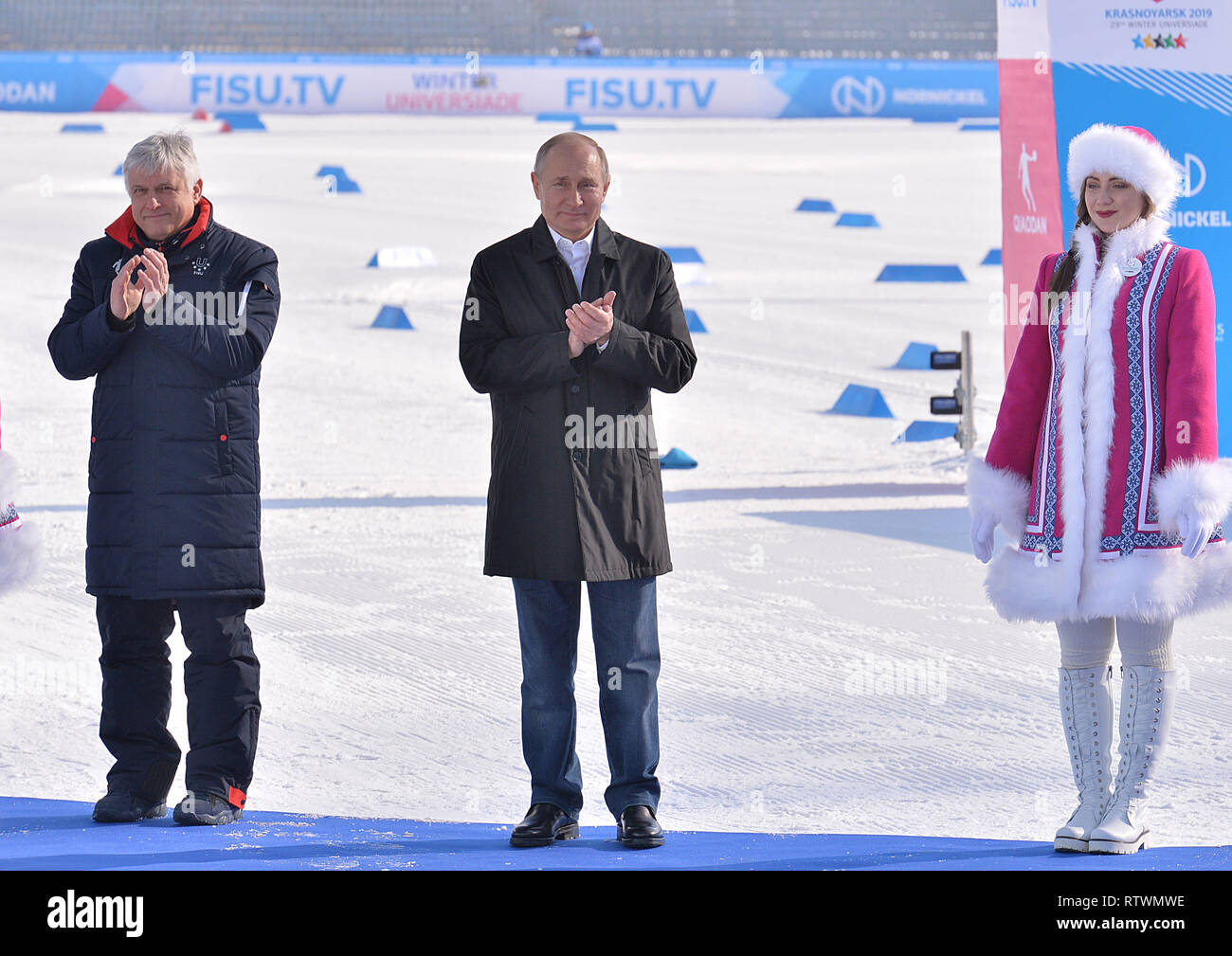 Putin skiing hi-res stock photography and images - Alamy