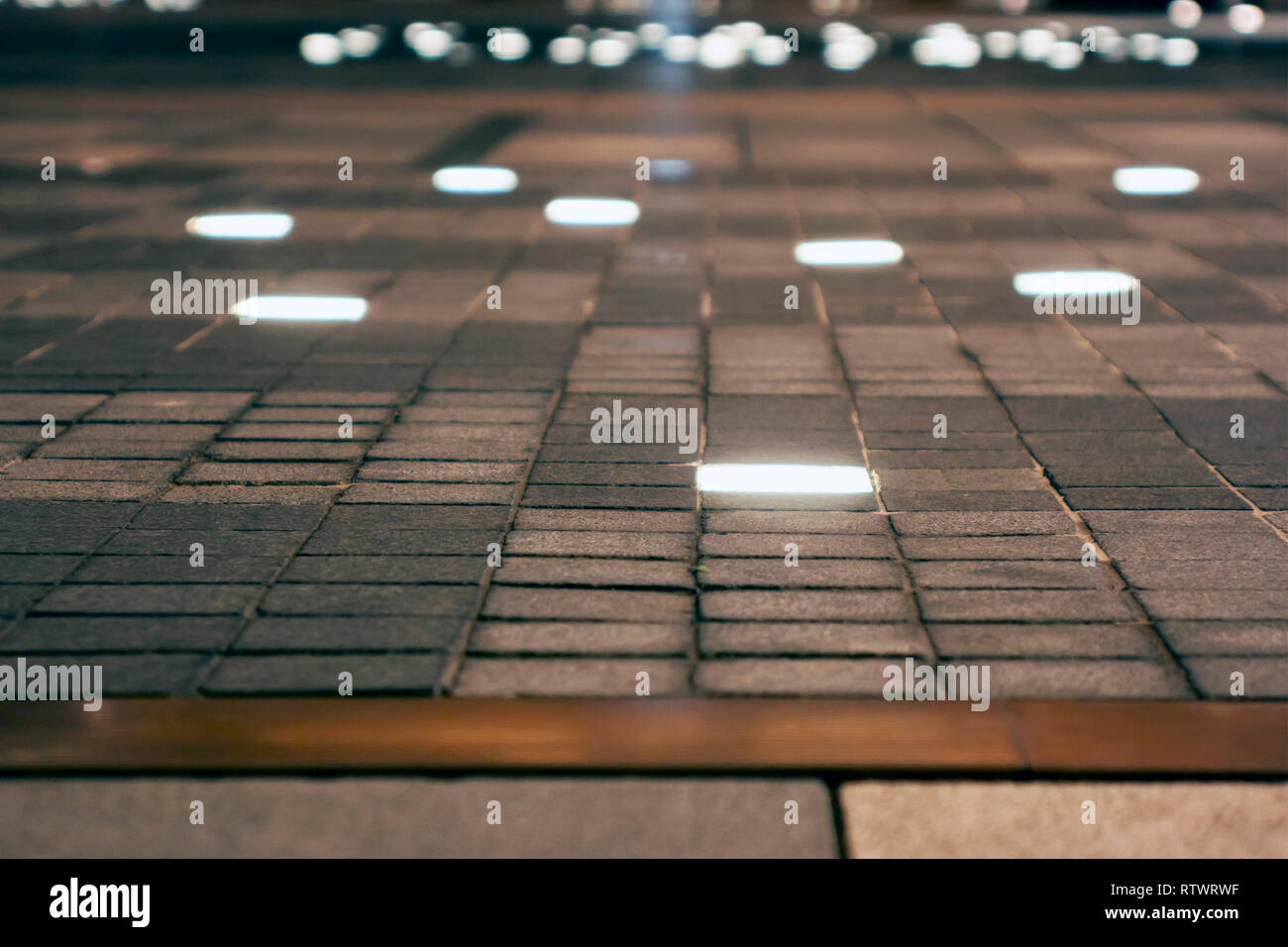 Modern Pavement Light. Outdoor Landscape Hard Paving Light in Plaza ...