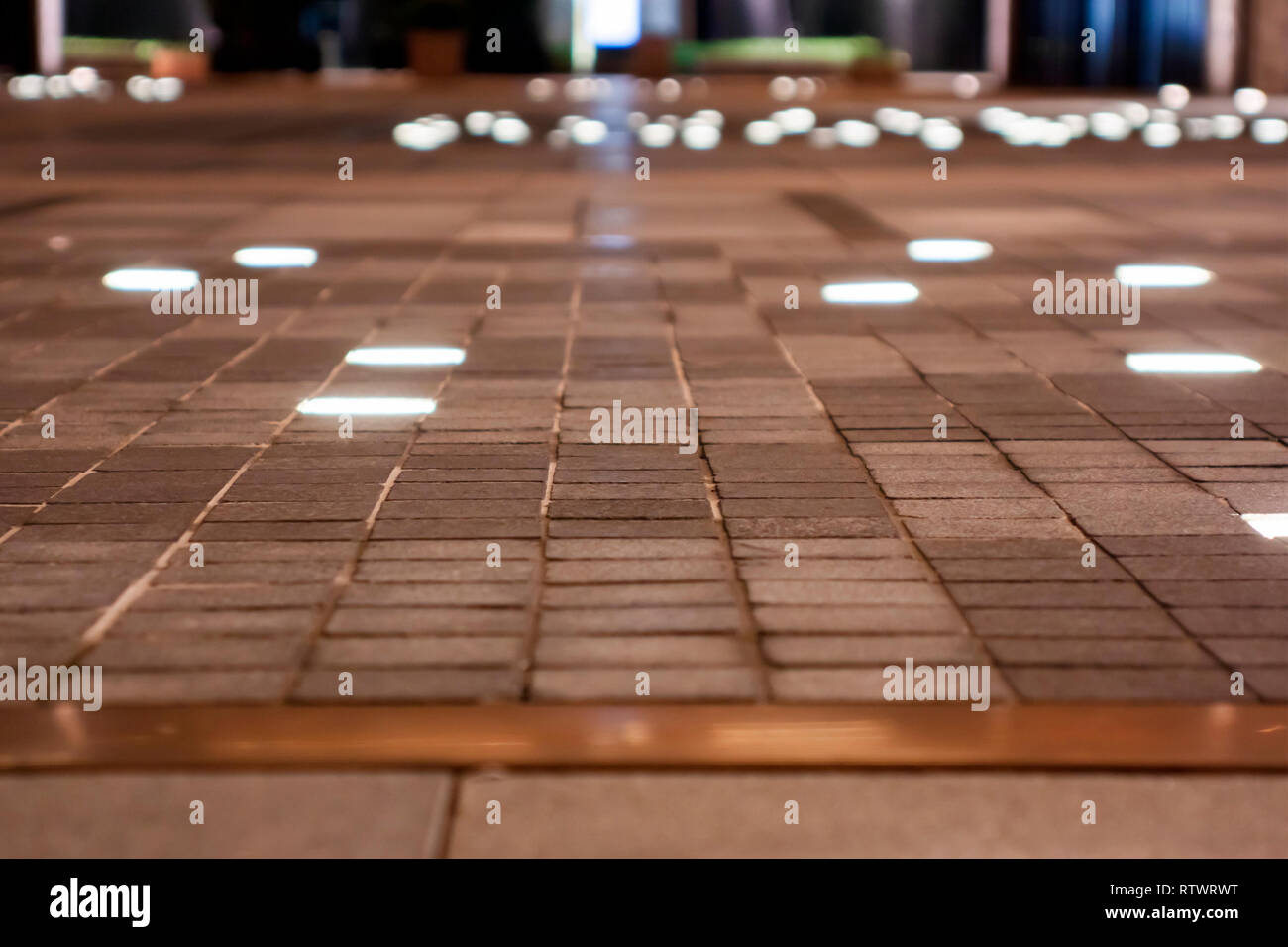 Outdoor Landscape Hard Paving Light in Plaza. Modern Pavement Light ...