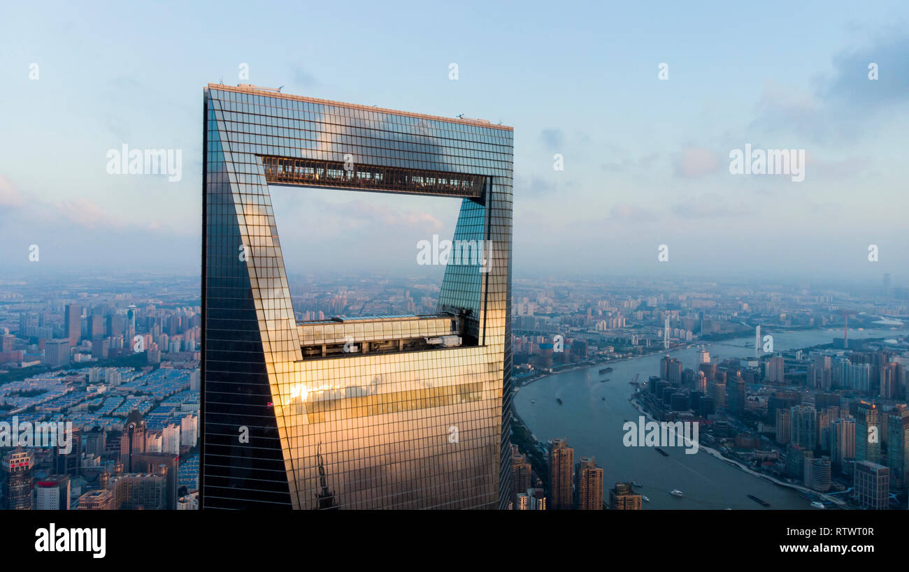 CHINA, SHANGHAI - AUGUST 4, 2018. View To Huangpu River And Cargo ...