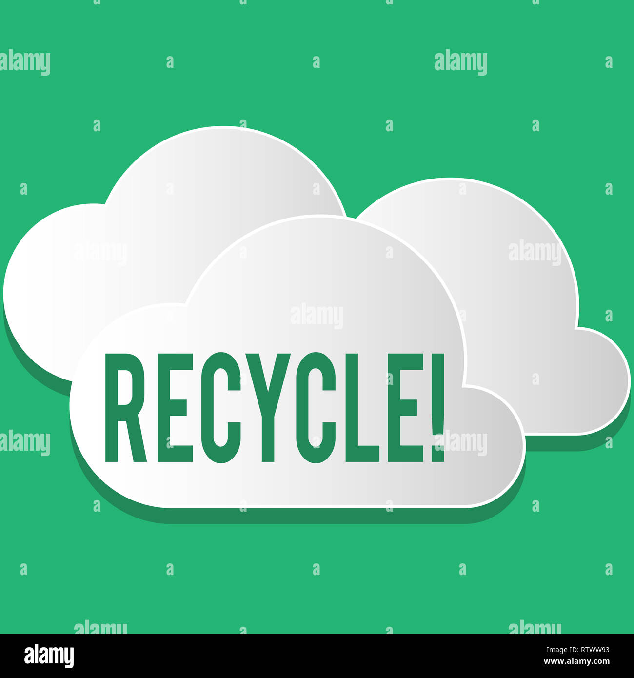 Handwriting text Recycle. Concept meaning Converting waste into ...