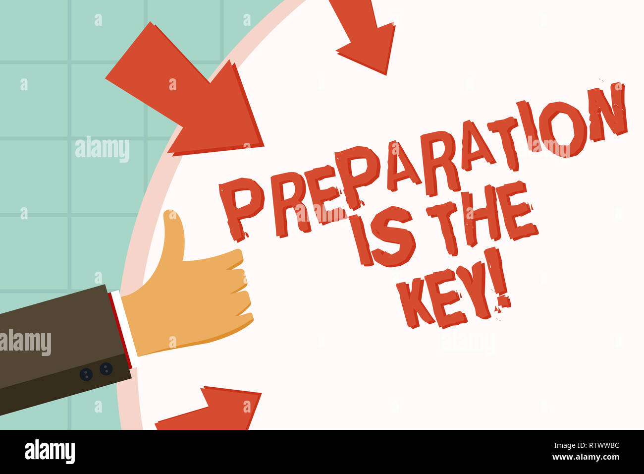 Text sign showing Preparation Is The Key. Conceptual photo Learn Study ...