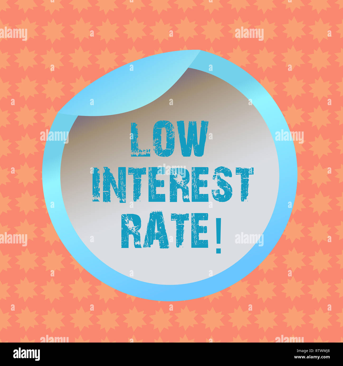 Writing note showing Low Interest Rate. Business photo showcasing ...