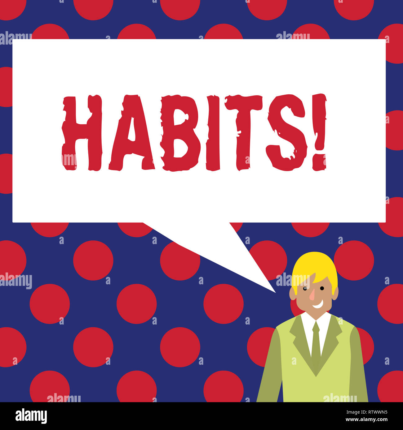 Writing note showing Habits. Business photo showcasing Regular tendency ...