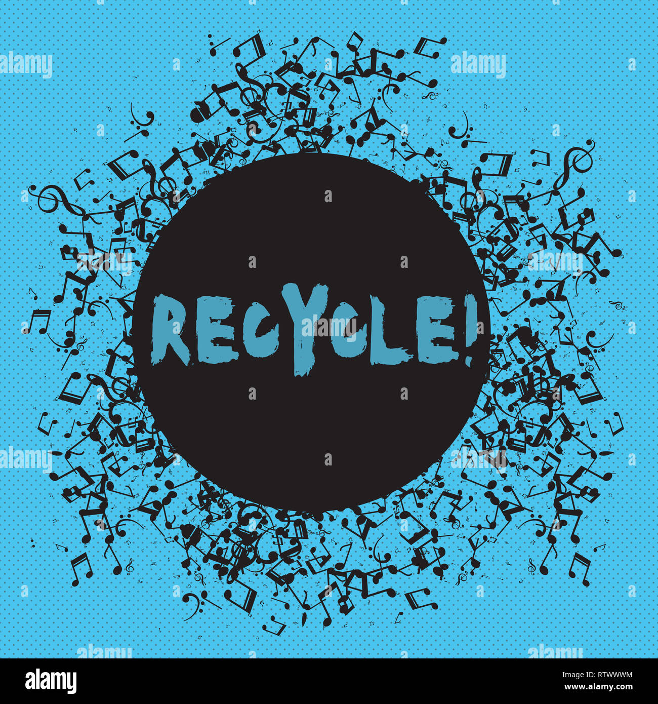 Writing note showing Recycle. Business photo showcasing Converting ...