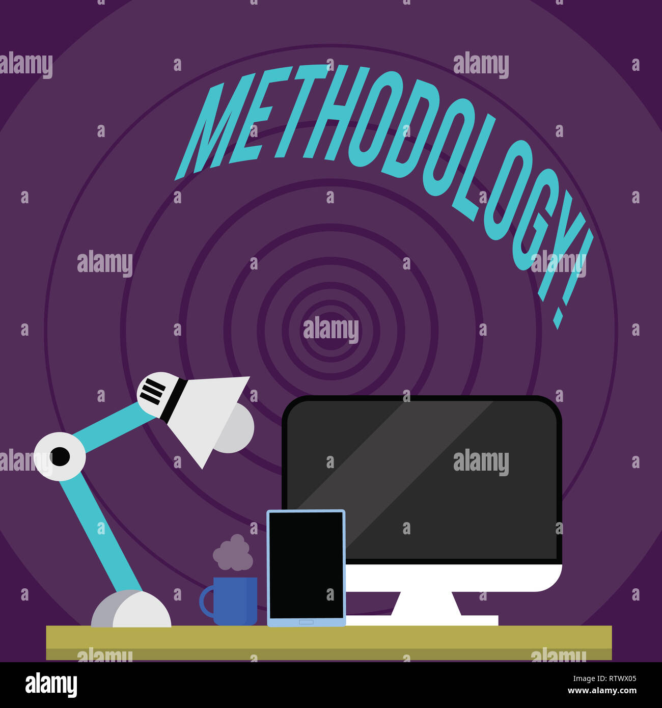 Writing note showing Methodology. Business photo showcasing System of ...