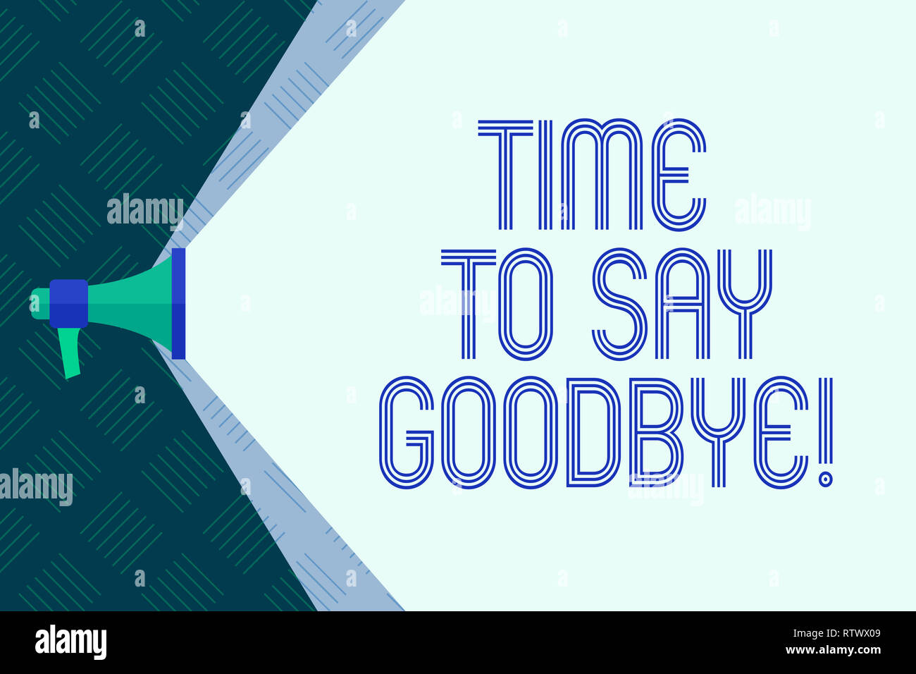 Word writing text Time To Say Goodbye. Business concept for Separation ...