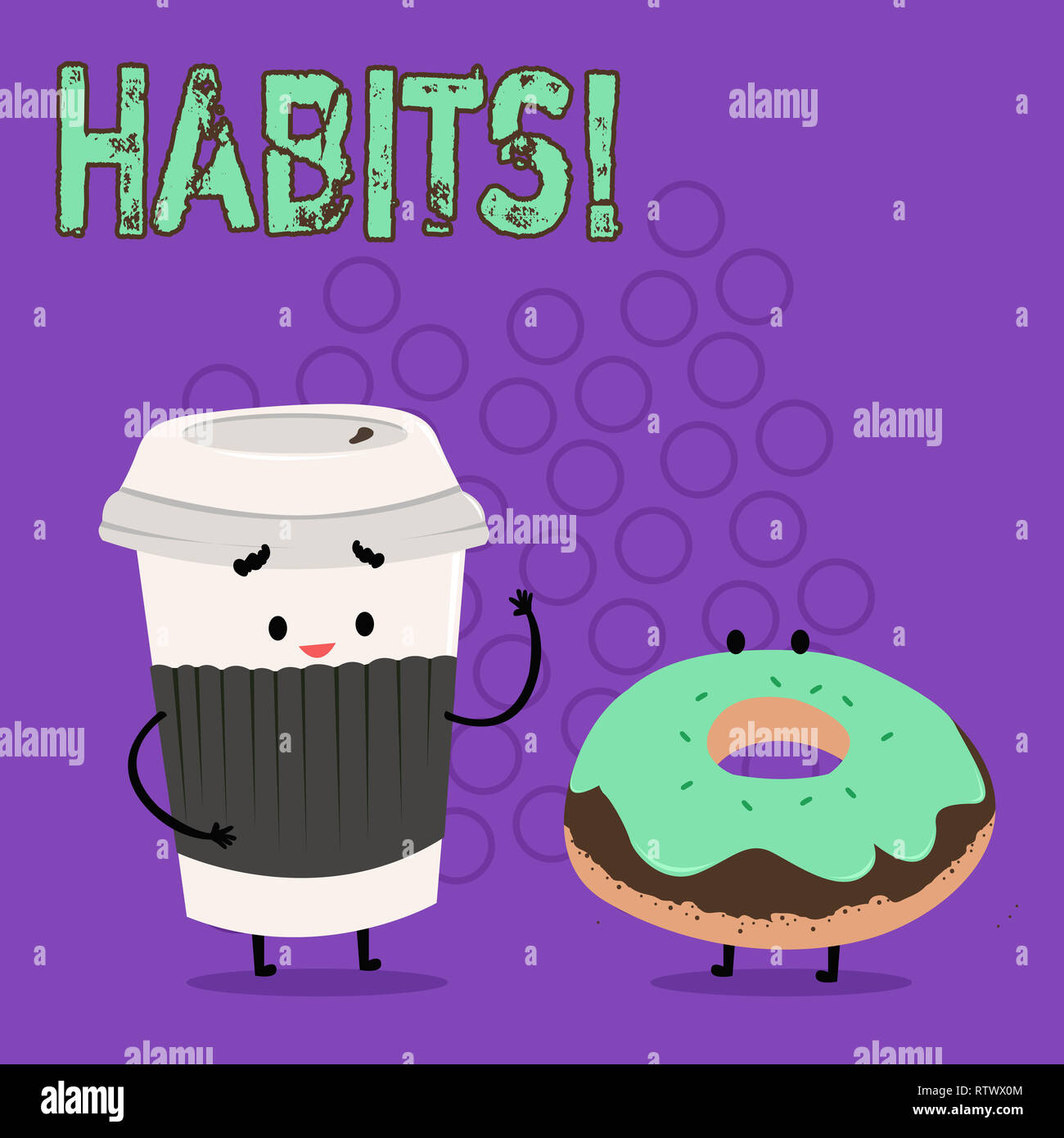 Word writing text Habits. Business concept for Regular tendency or ...