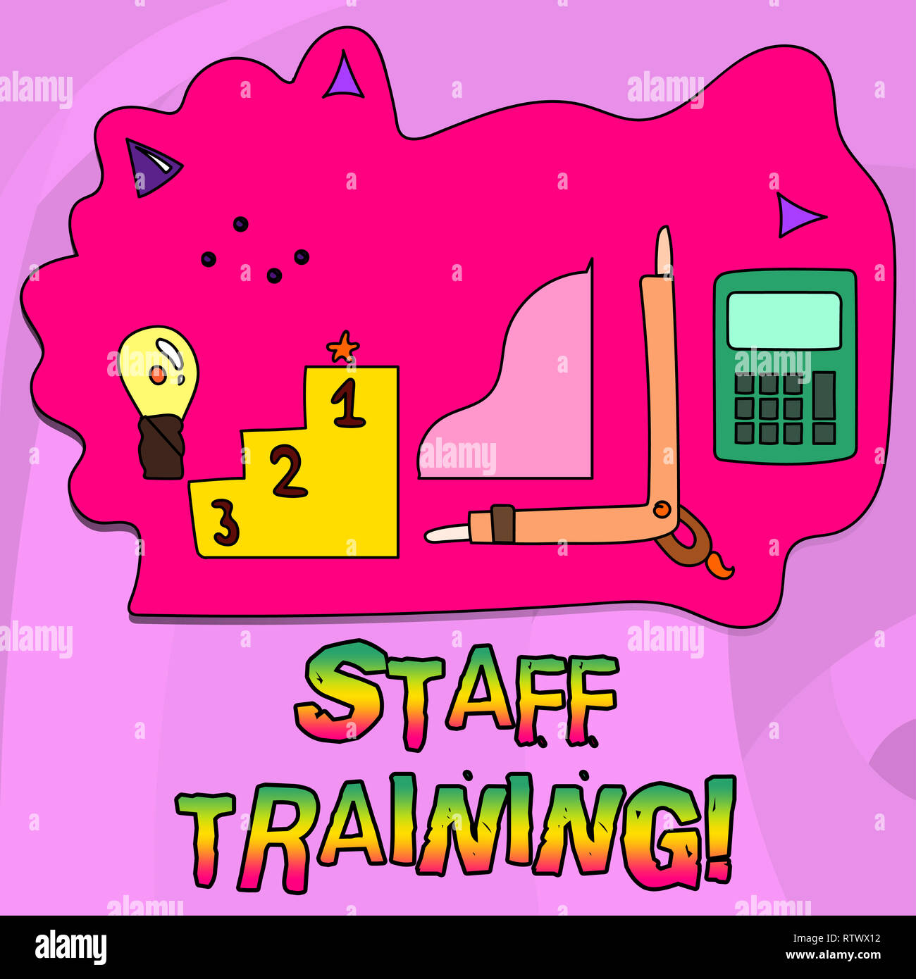 Word writing text Staff Training. Business concept for Teaching ...