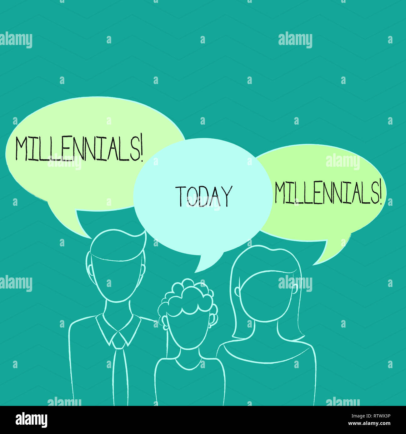 Word writing text Millennials. Business concept for Generation Y Born ...