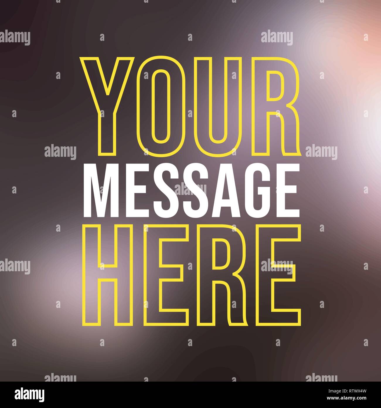 your message here. Life quote with modern background vector ...