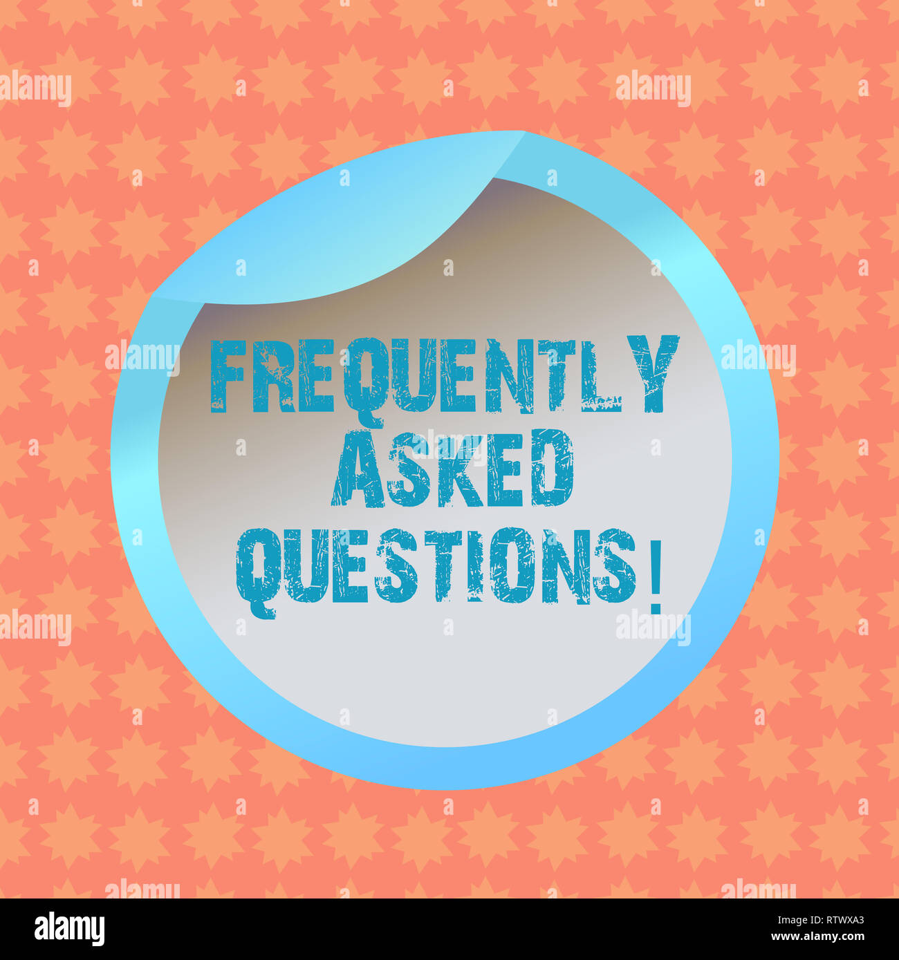 Writing note showing Frequently Asked Questions. Business photo ...