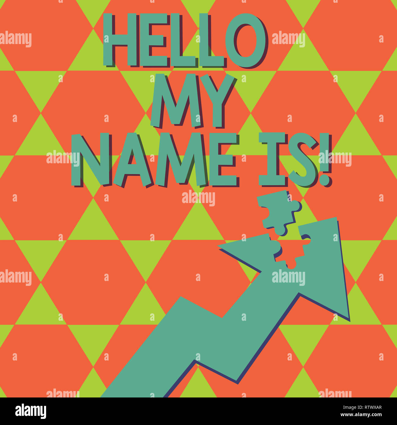 Writing note showing Hello My Name Is. Business photo showcasing ...