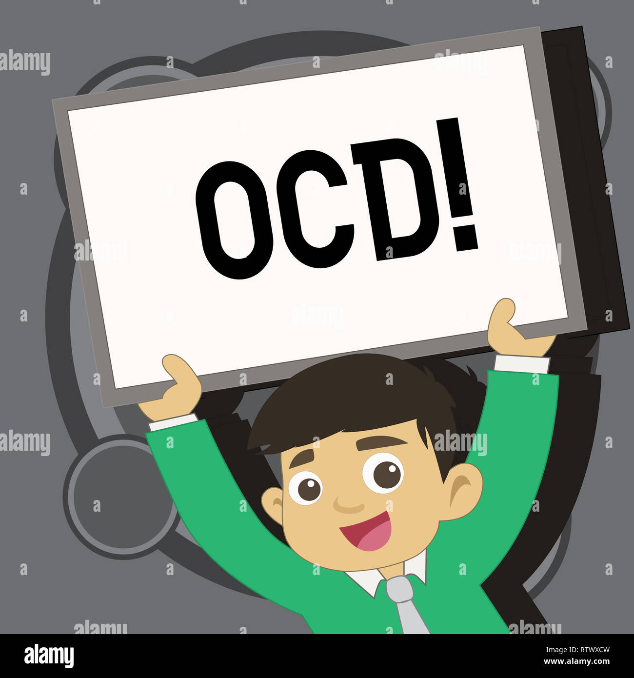 Writing note showing Ocd. Business photo showcasing Obsessive ...