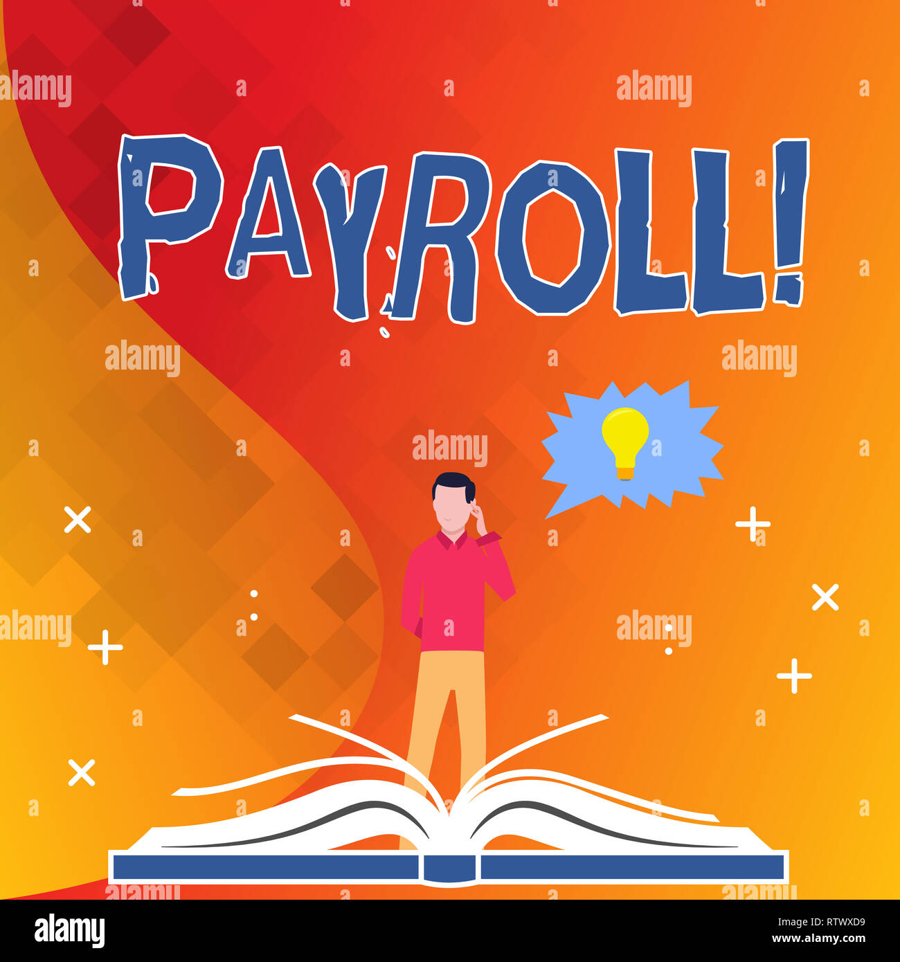 Text sign showing Payroll. Conceptual photo Total salaries paid by a ...