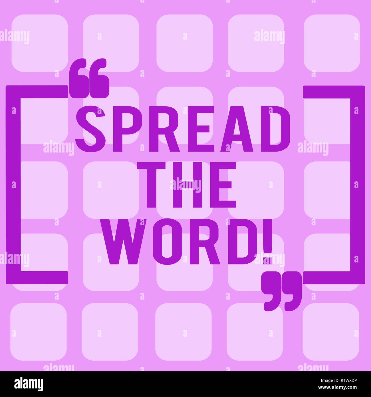 Conceptual hand writing showing Spread The Word. Business photo ...