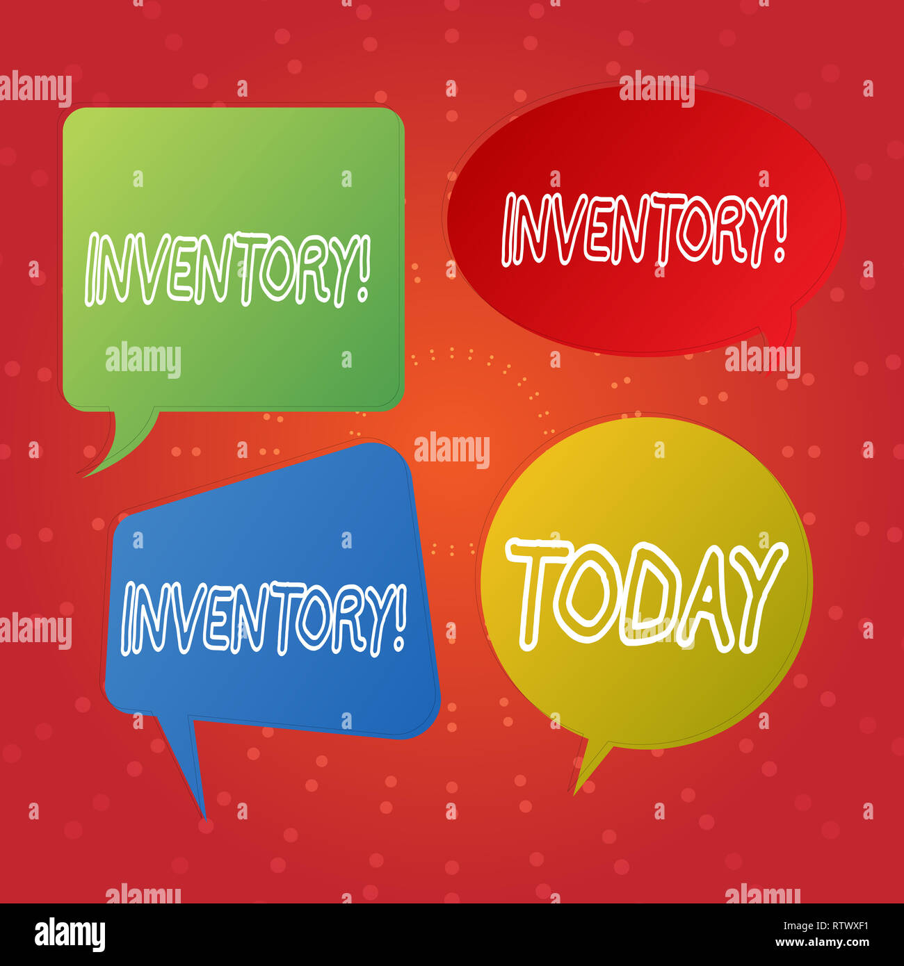 Text sign showing Inventory. Conceptual photo Complete list of items ...