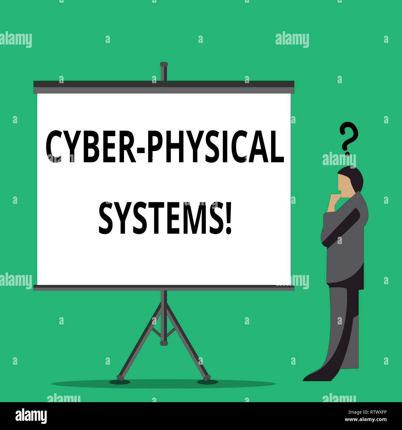 Handwriting text writing Cyber Physical Systems. Concept meaning ...