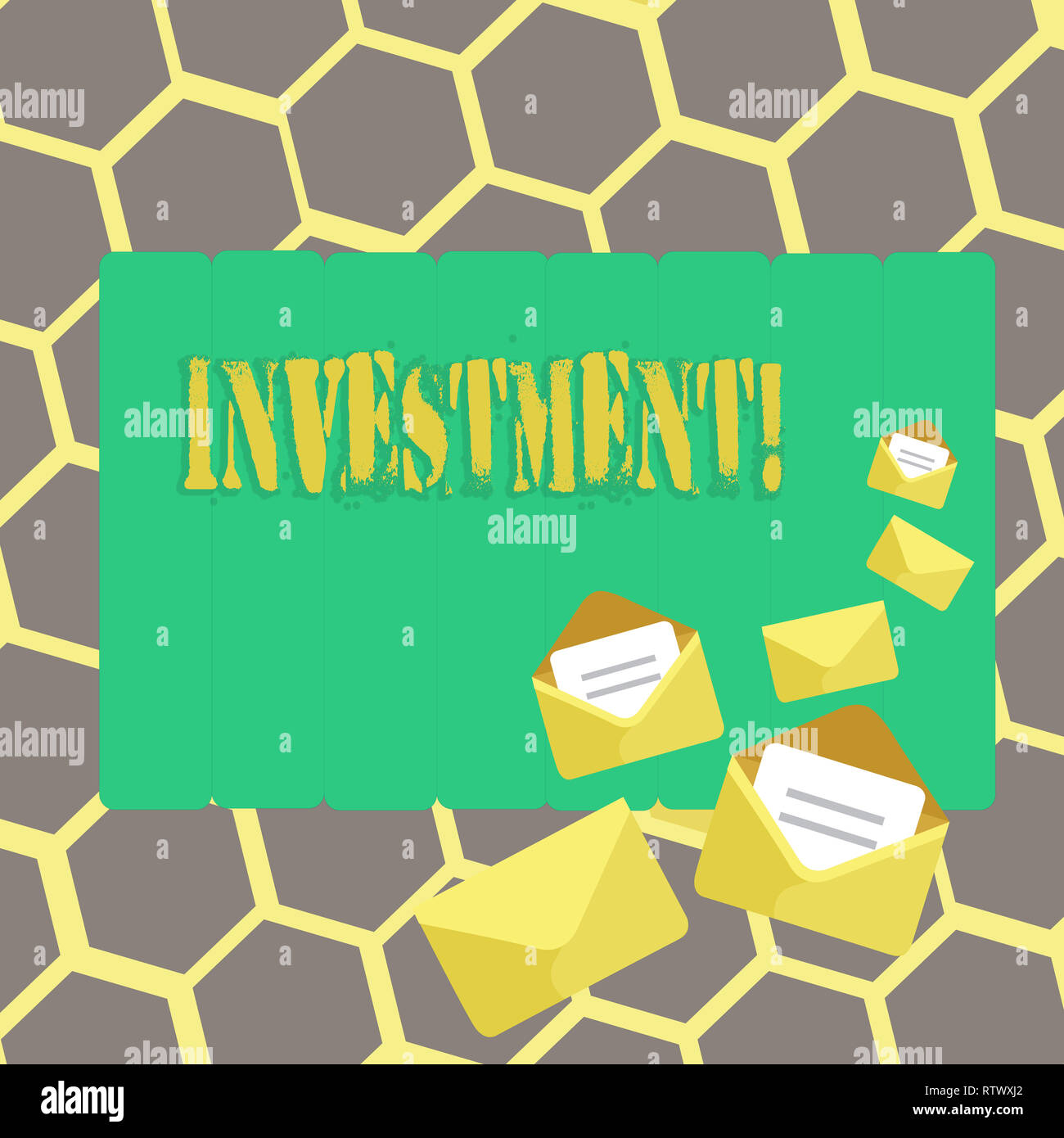 Text sign showing Investment. Conceptual photo To put Money Time into ...