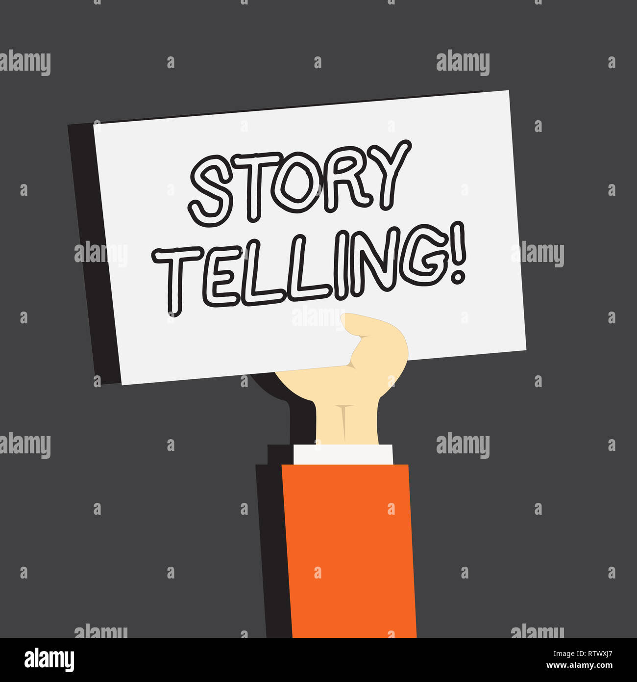 Conceptual hand writing showing Story Telling. Business photo ...