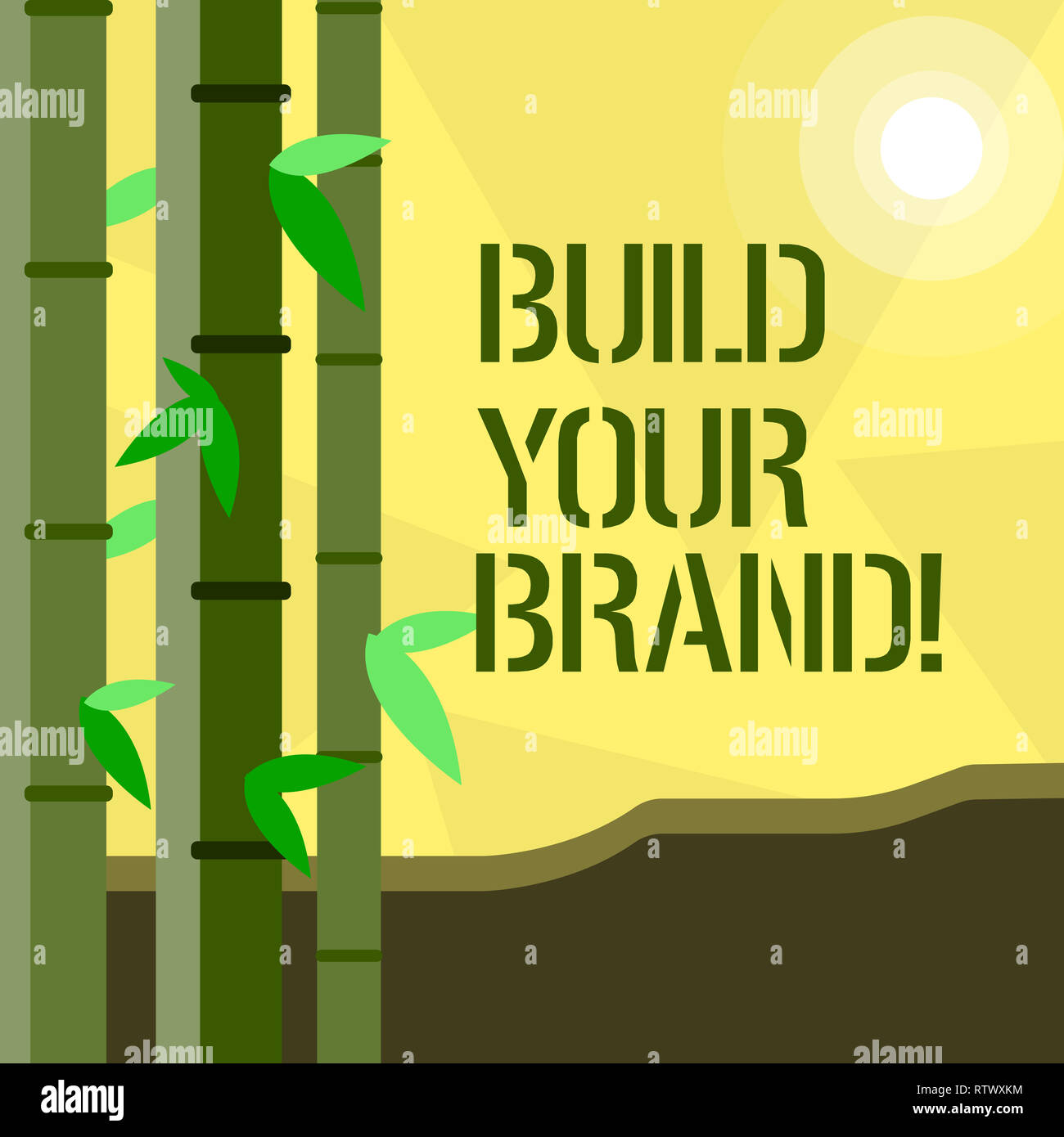 Handwriting text writing Build Your Brand. Concept meaning create your ...