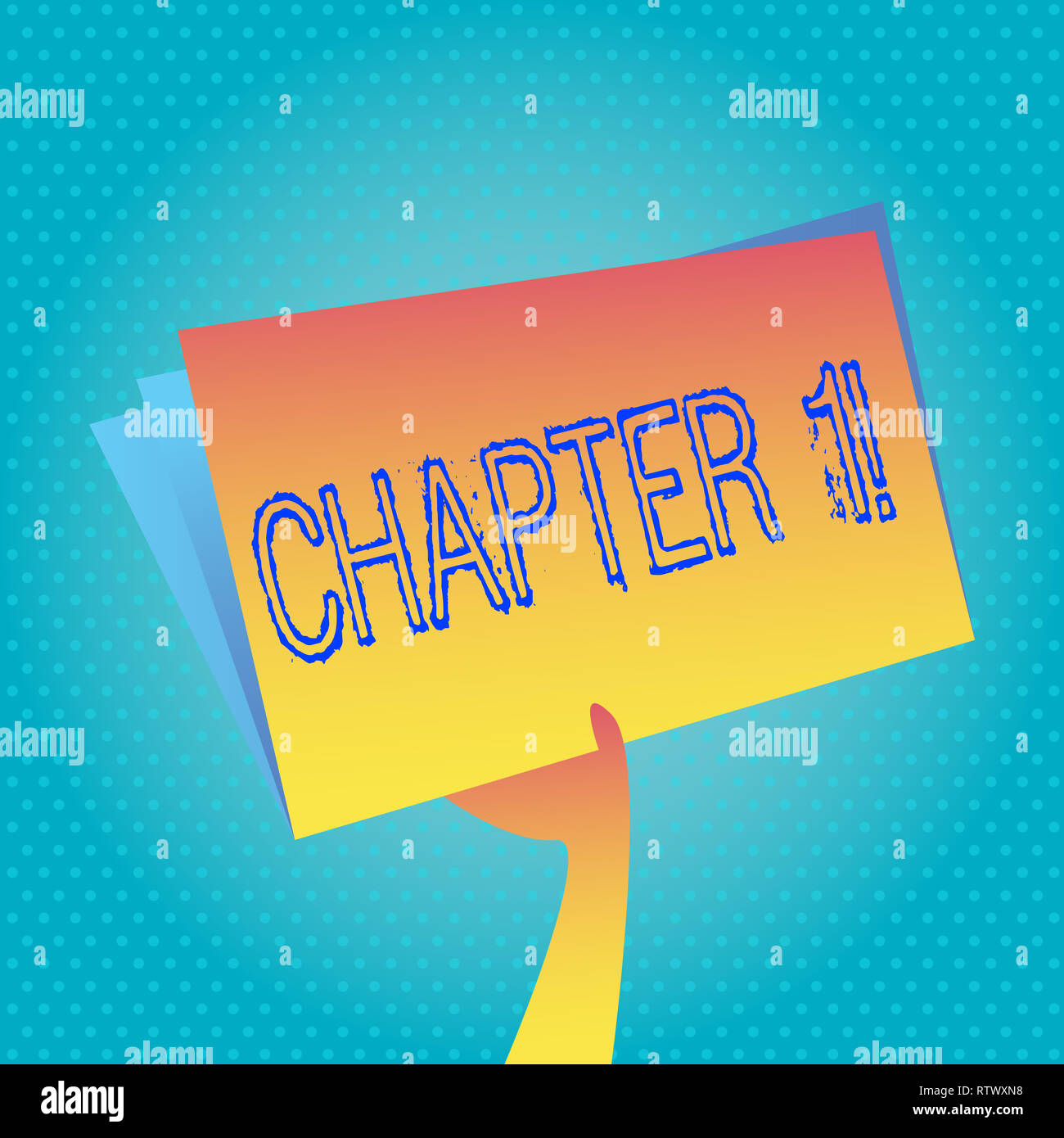 Text sign showing Chapter 1. Conceptual photo Starting something new or ...