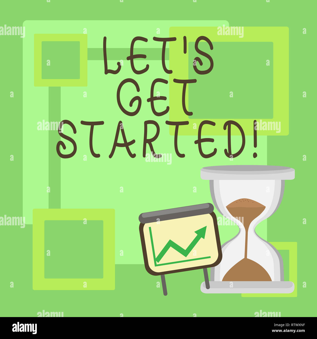 Handwriting text Let S Get Started. Concept meaning beginning time ...