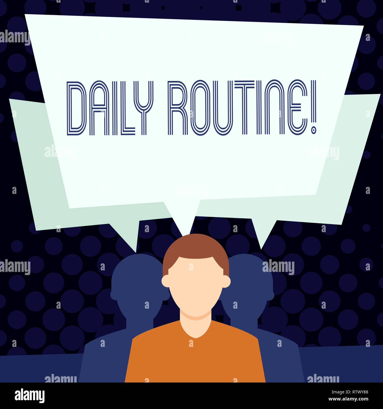 Text sign showing Daily Routine. Conceptual photo Everyday good habits ...