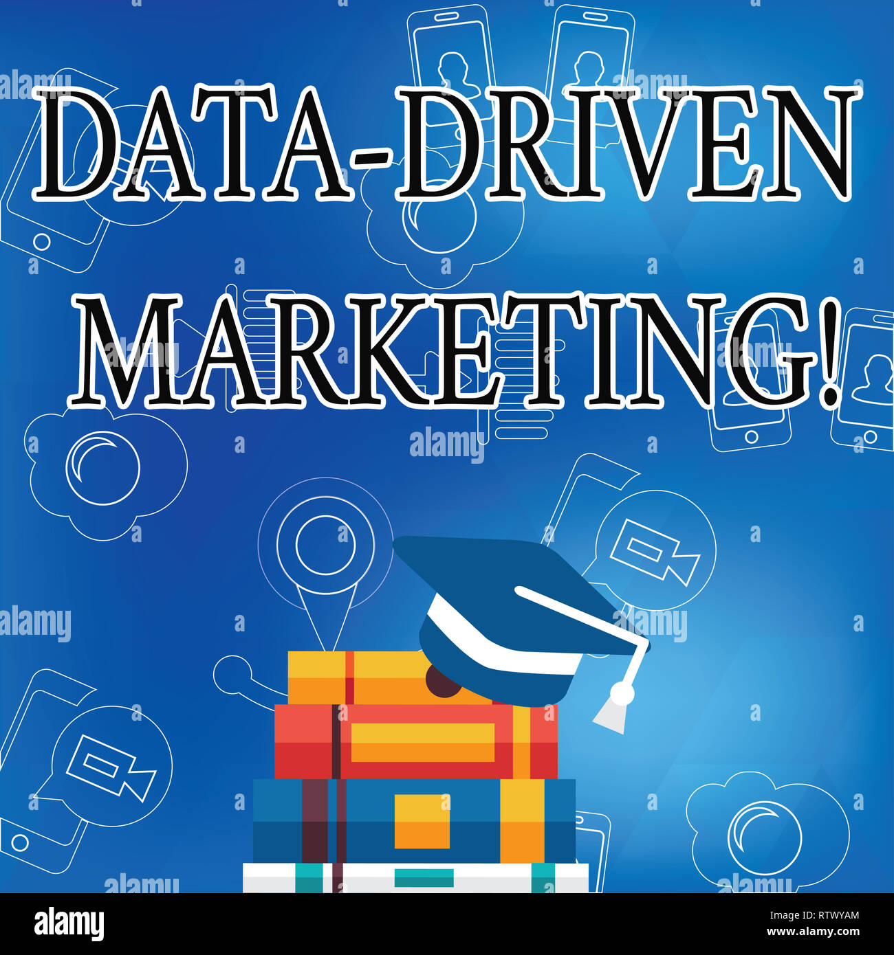 Word writing text Data Driven Marketing. Business concept for Strategy ...