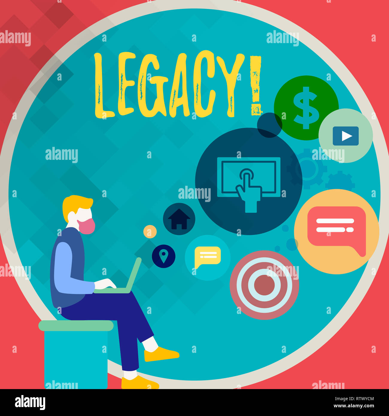 Handwriting text writing Legacy. Concept meaning Transmitted Received ...