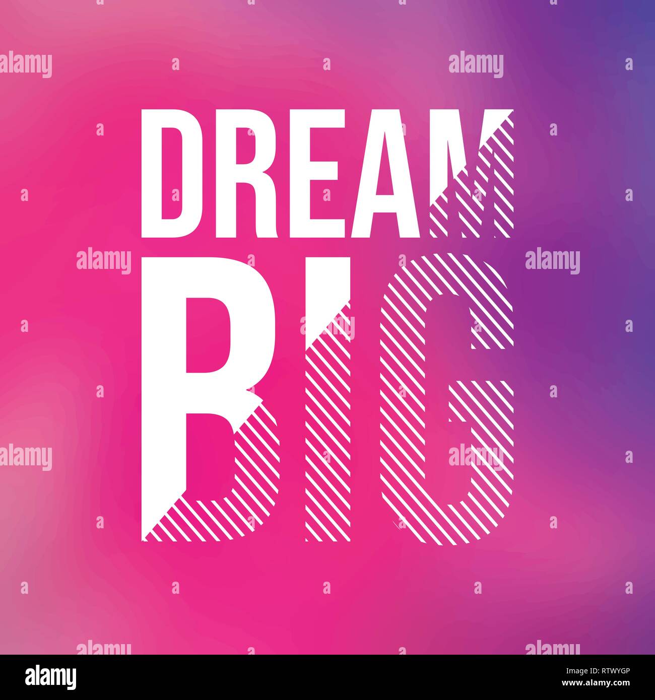 Think big dream big Stock Vector Images - Alamy