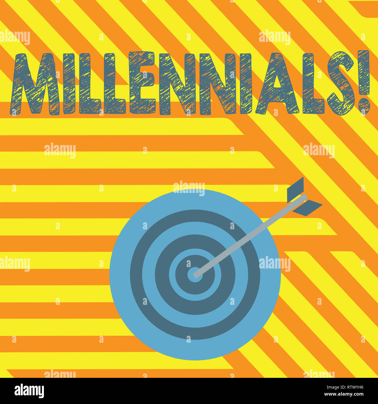 Handwriting text writing Millennials. Concept meaning Generation Y Born ...