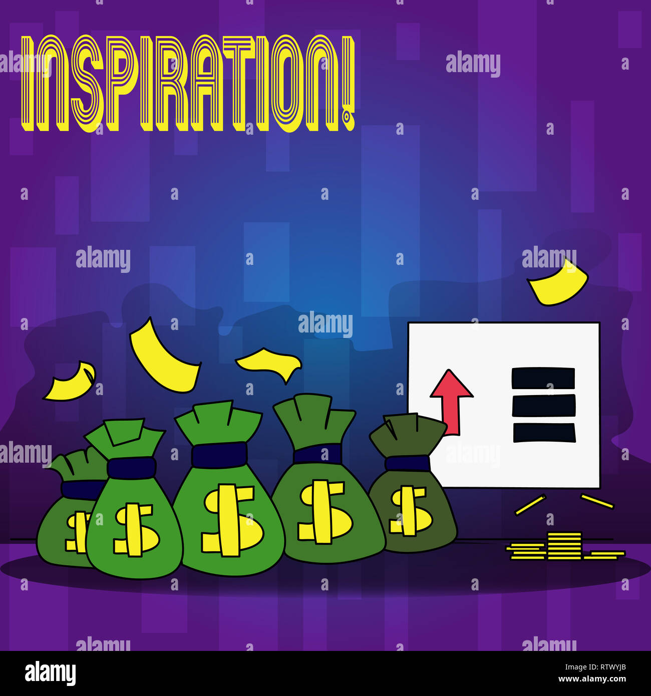 Handwriting text writing Inspiration. Concept meaning Stimulation to ...