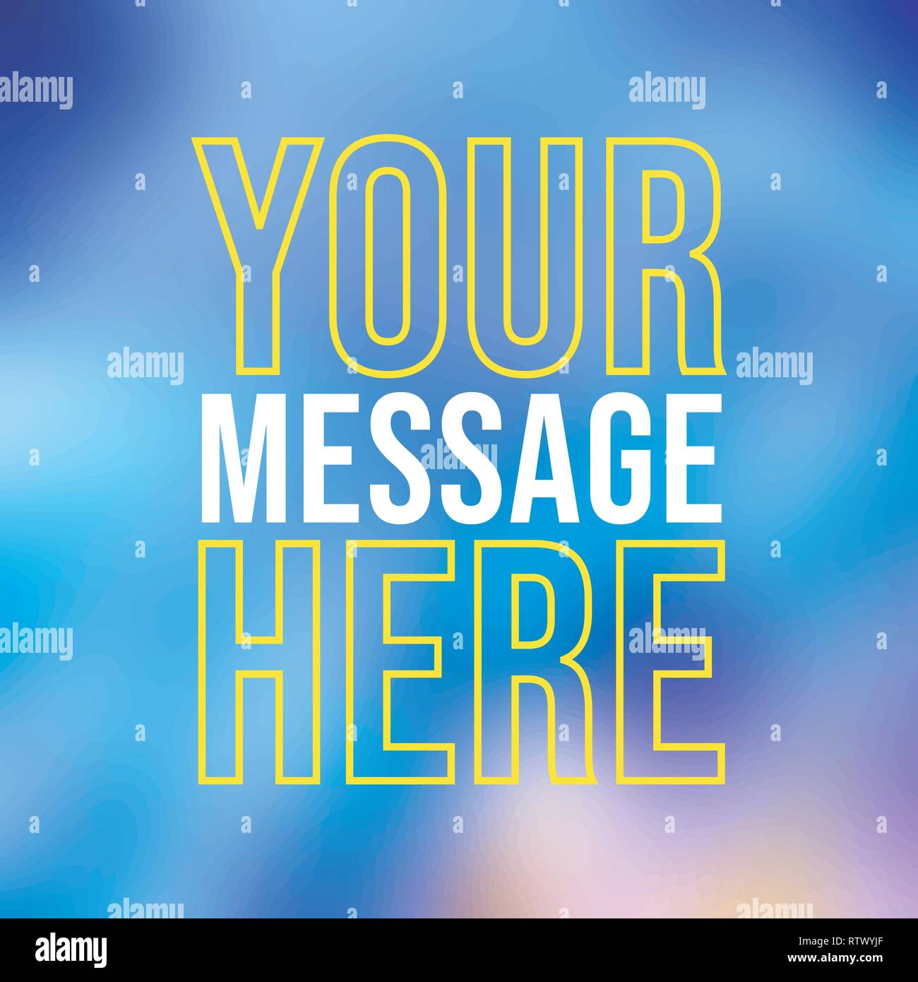 your message here. Life quote with modern background vector ...